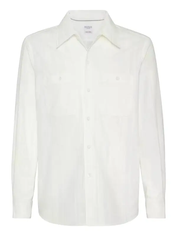 Brunello Cucinelli Cotton Shirt - White