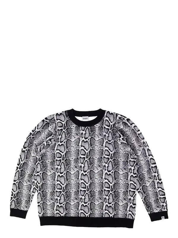 CASHMERE SOUND Python Sweater - Black/white