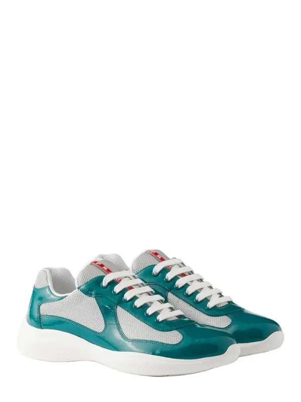 Prada America's Cup Sneakers - Lagoon Blue/silver