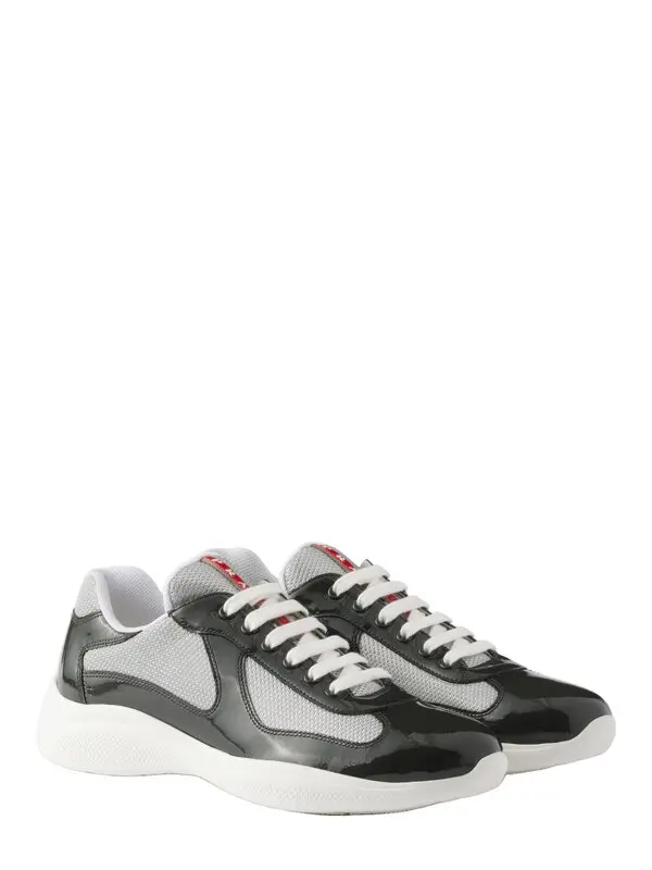 Prada America's Cup Sneakers - Anthracite Gray/silver