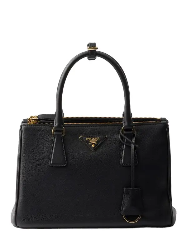 Prada Galleria Medium Leather Bag - Black