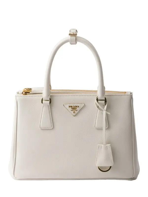 Prada Galleria Medium Leather Bag - White