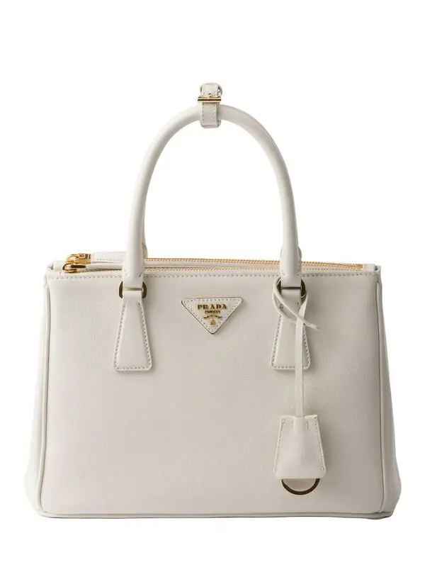 Prada Galleria Medium Leather Bag - White