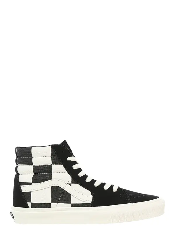 VANS Sk8-hi Oversize Checkerboard High-top Sneakers - Black