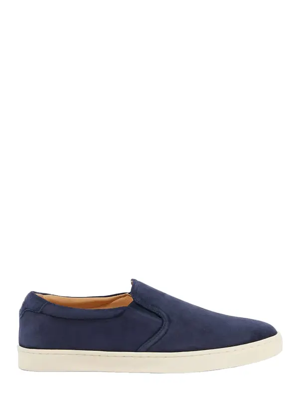 Brunello Cucinelli Suede Slip-on Sneakers - Blue