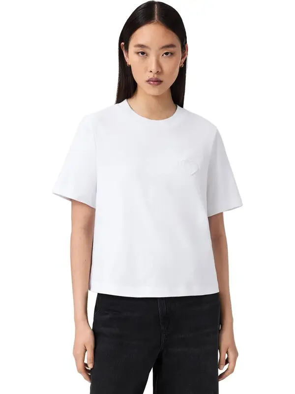 ALLSAINTS Lover Lisa Embroidered T-shirt - White