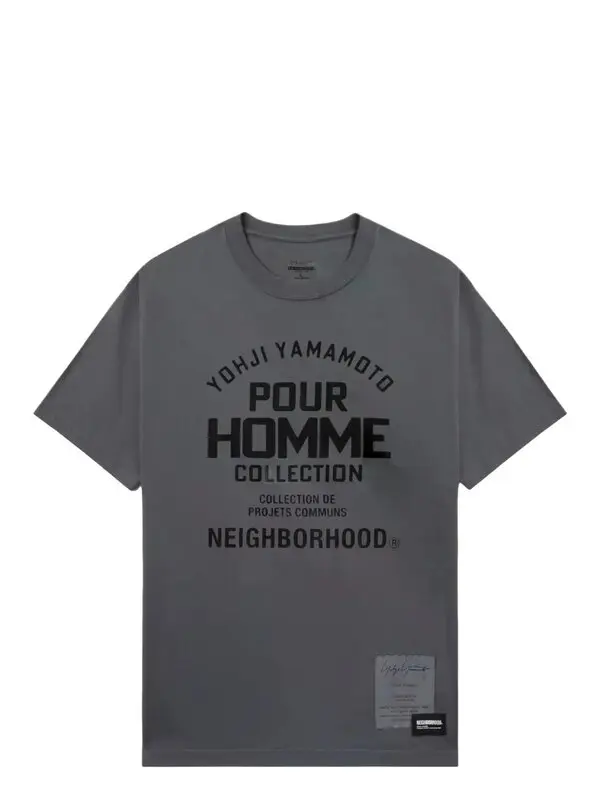 Yohji Yamamoto X Neighbourhood Slogan-print T-shirt - Grey