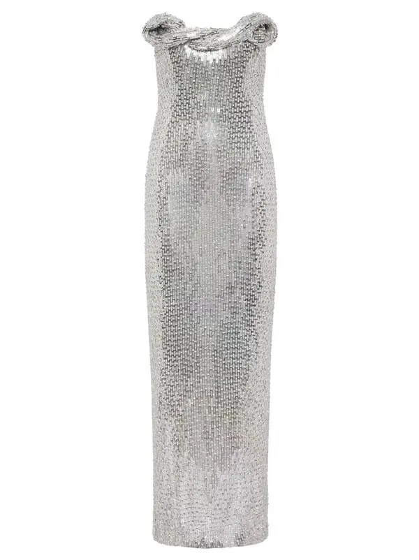 Rachel Gilbert Rosalie Gown - Silver