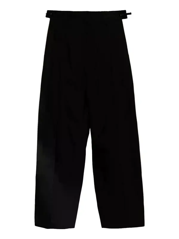 CROQUIS Side-stripe Trousers - Black