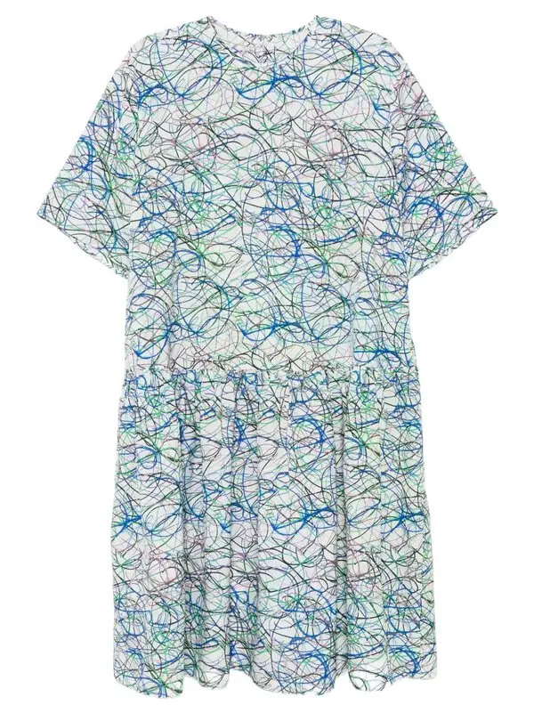 JNBY All-over Graphic Print Dress - White