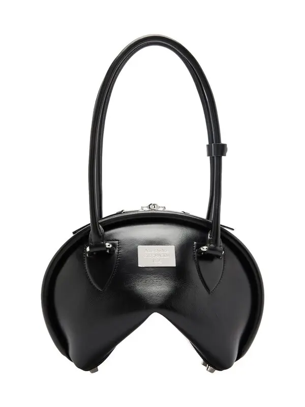 Acne Studios Bowlina Mini Leather Shoulder Bag - Black