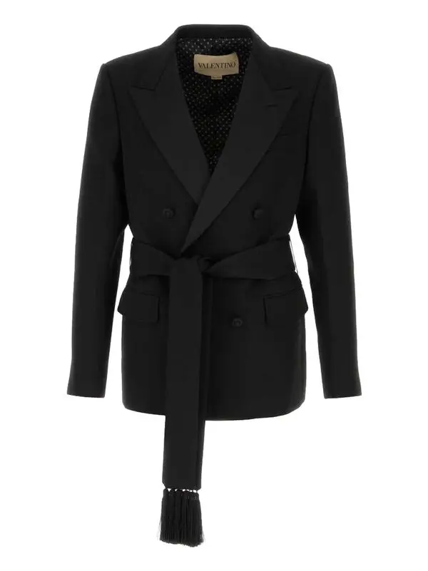 Valentino Garavani Wool Blazer - Black