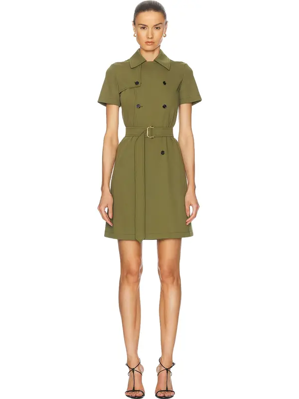 Burberry Mini Trench Dress - Kelp