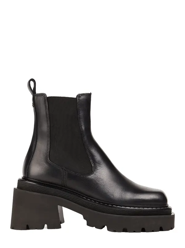 Sandro Leather Chelsea Boots - Black