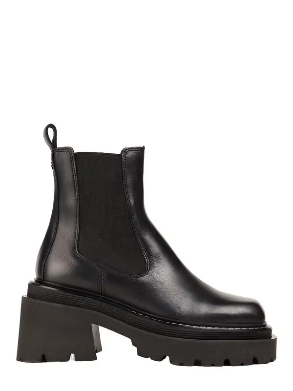 Sandro Leather Chelsea Boots - Black