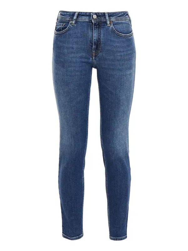 Acne Studios Climb Faded Mid-rise Skinny Jeans - Blue