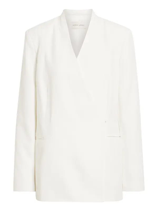 Loulou De Saison Loulou Studio Lahari Twill Blazer - Ivory