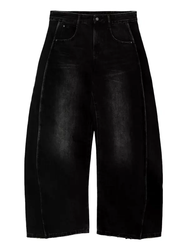 JNBY Extra Long Zip-up Jeans - Black