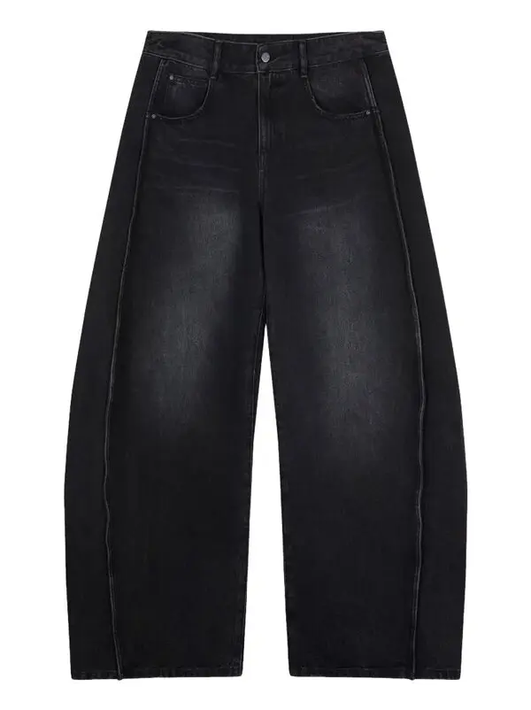 JNBY Extra Long Zip-up Jeans - Black