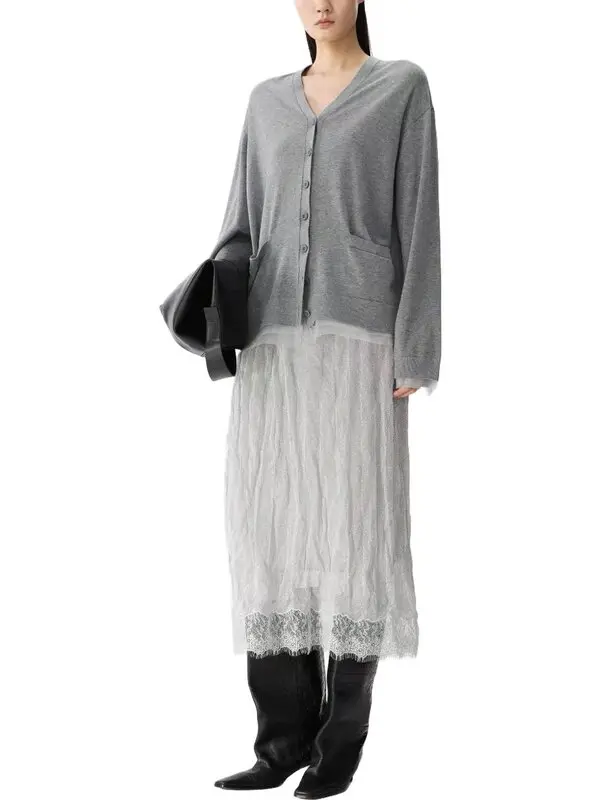 JNBY V-neck Cardigan - Grey