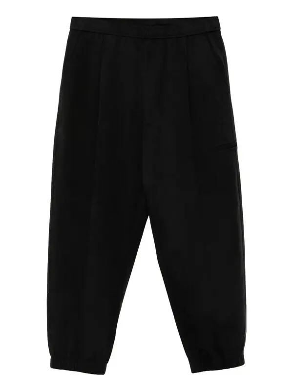 CROQUIS Pleated Sweat Pants - Black
