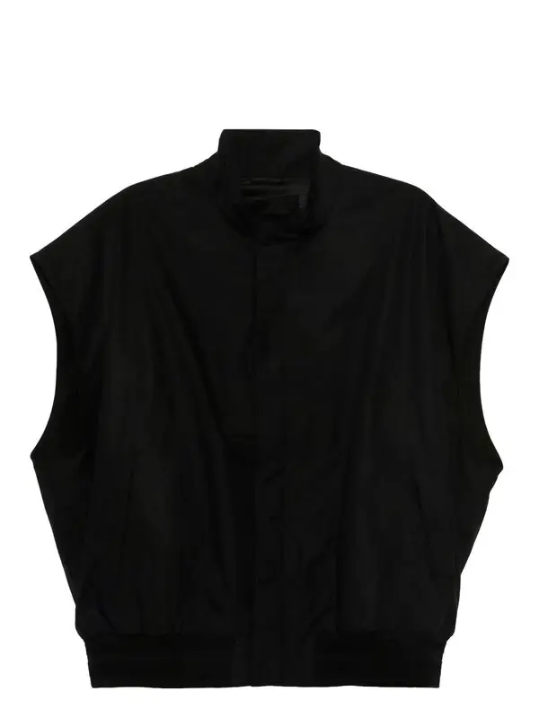 CROQUIS Ribbed Hem Vest - Black