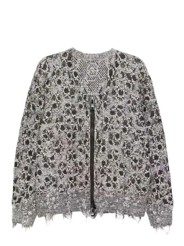 JNBY Pattern-printed Cardigan - Grey
