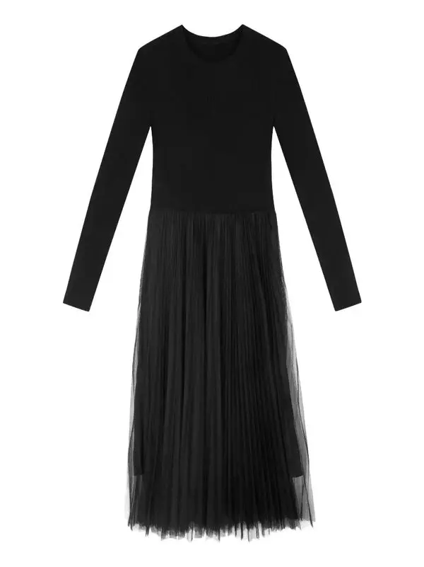 JNBY Long Sleeve Midi Dress - Black