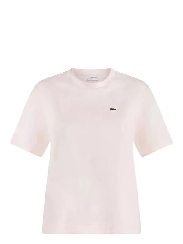Lacoste Jersey-texture T-shirt - Pink