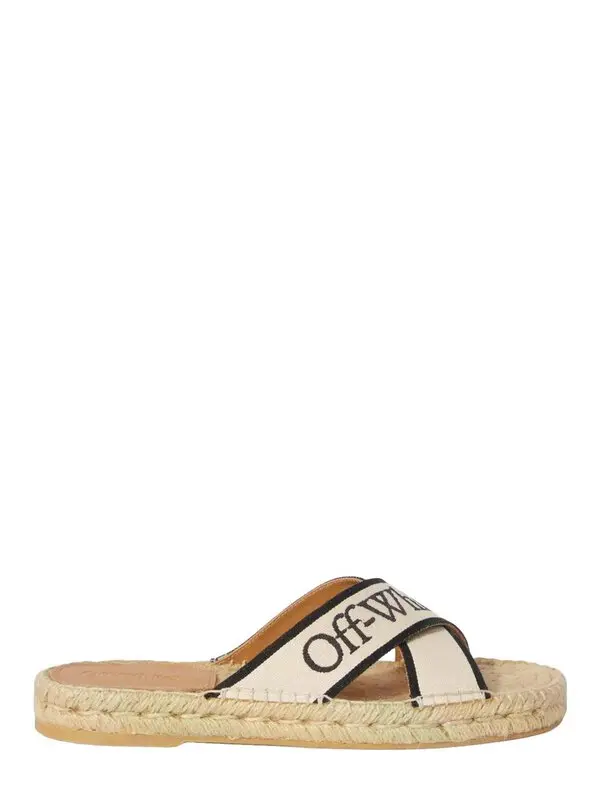 Off-White Criss-cross Espadrilles - Neutrals