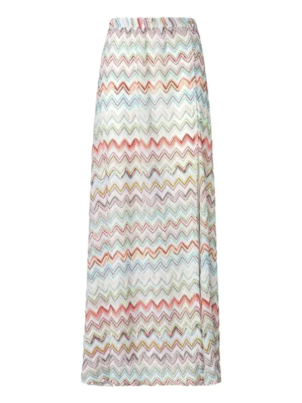 Missoni Zigzag-woven Maxi Skirt - White