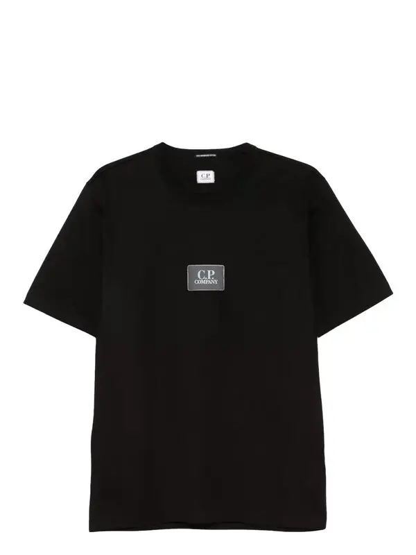 C.P. COMPANY Mercerised-cotton T-shirt - Black