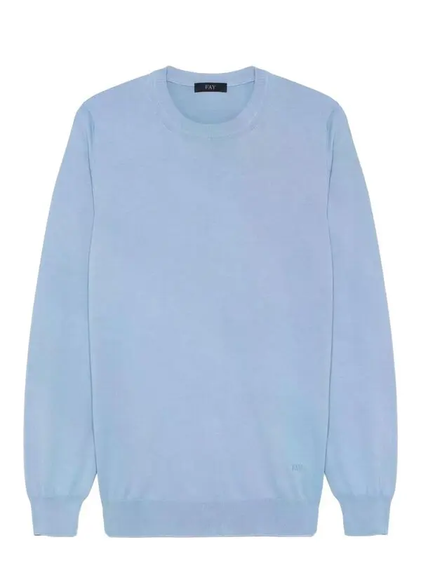 FAY Cotton Sweater - Blue