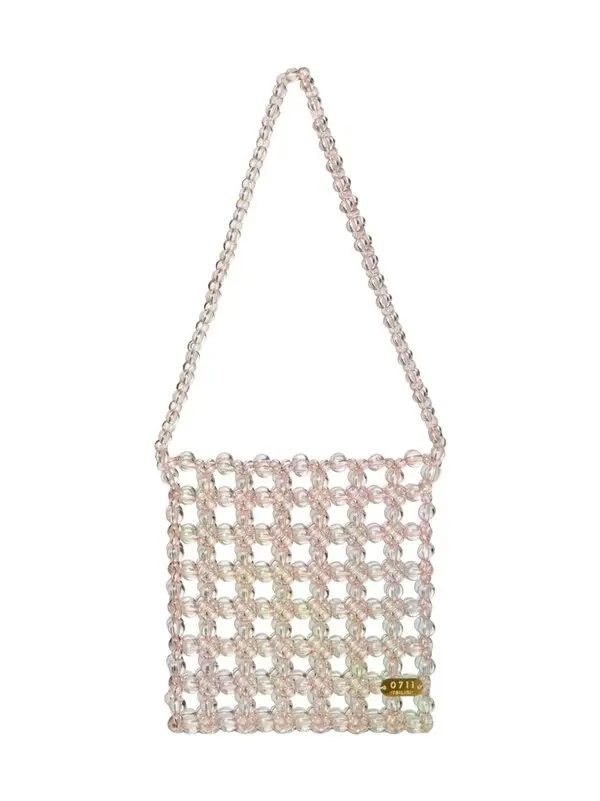 0711 TBILISI Lia Mini Beaded Bag - Pink