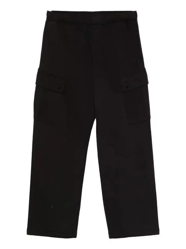 C.P. COMPANY Diagonal-fleece Track Pants - Black