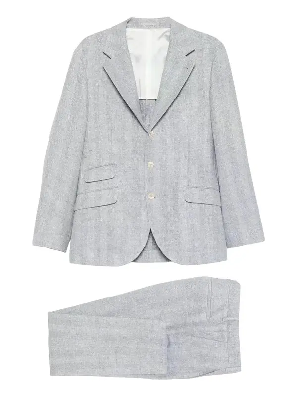 Brunello Cucinelli Single-breasted Blazer - Blue