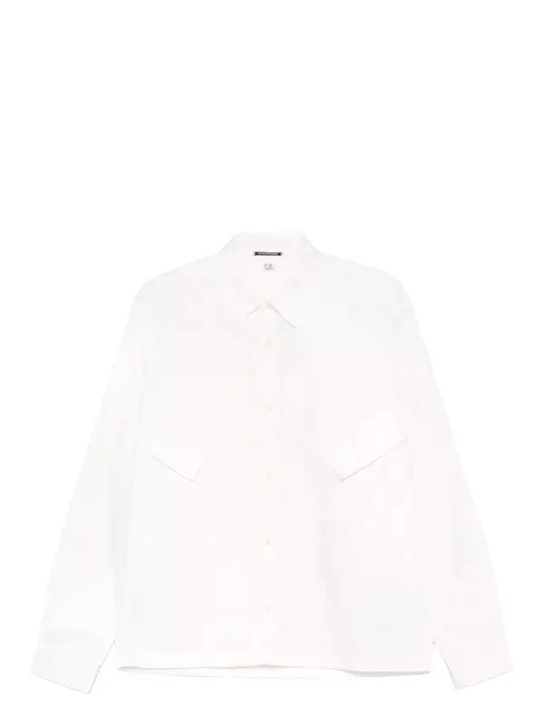 C.P. COMPANY Gabardine Shirt - White
