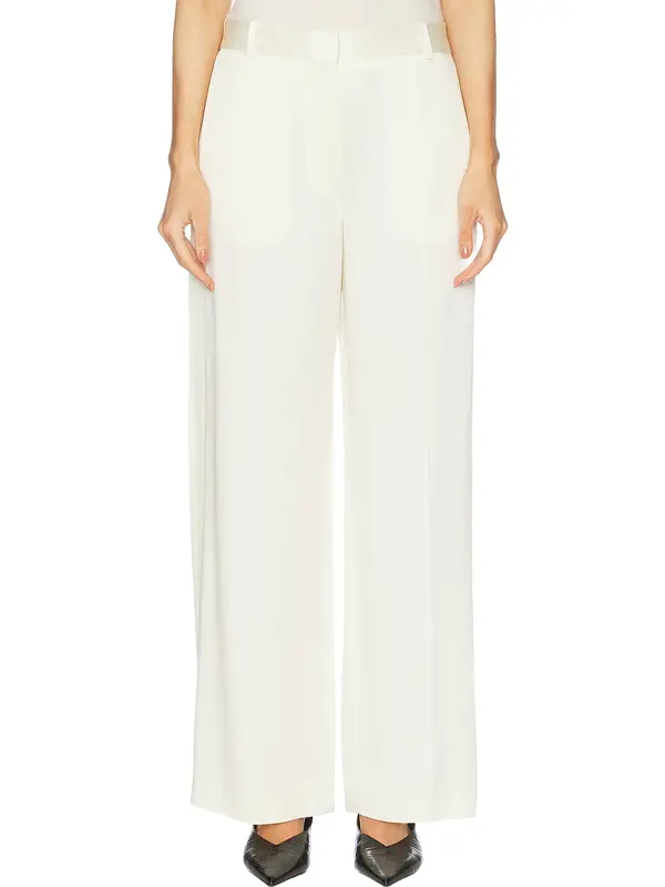 TOTEME Cuff Slit Trouser - Macadamia