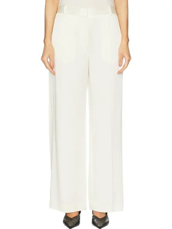 TOTEME Cuff Slit Trouser - Macadamia