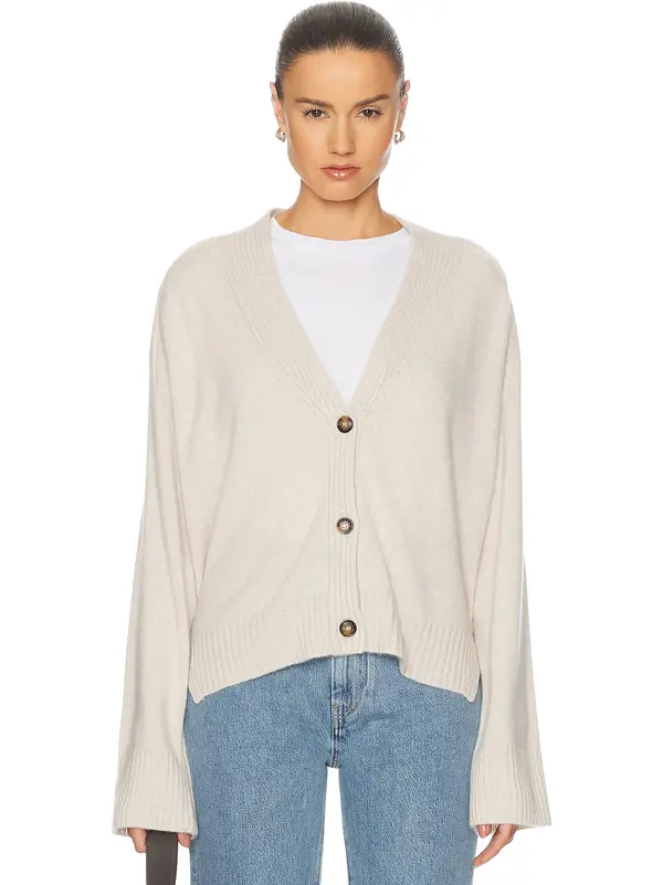 Loulou De Saison Kaia Cashmere Sweater - Oat Melange