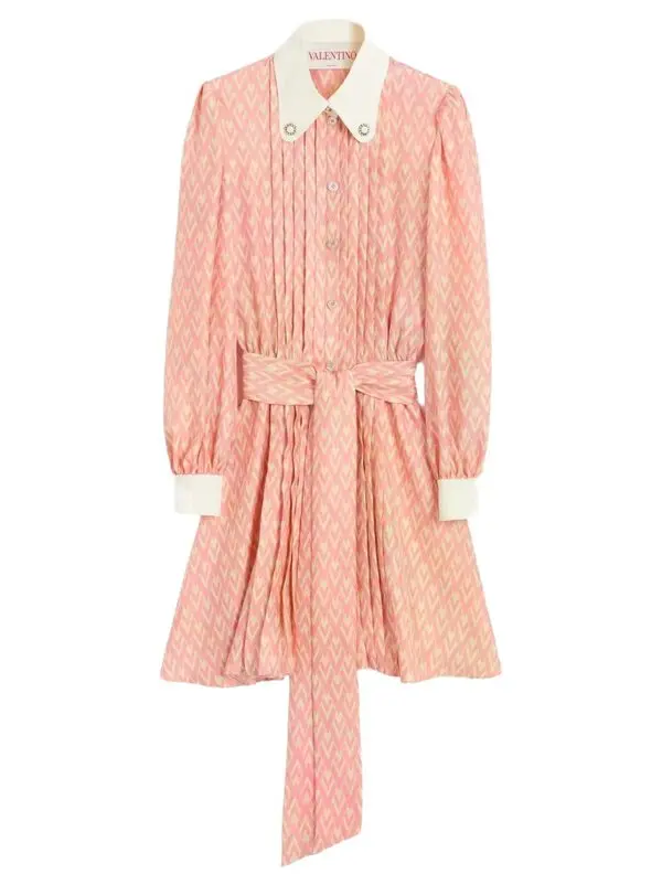 Valentino Garavani Silk Mini Dress - Pink