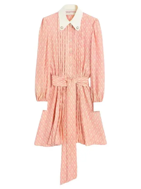 Valentino Garavani Silk Mini Dress - Pink