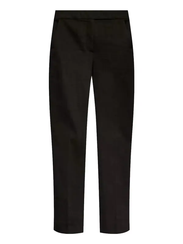 Max Mara Cotton Tapered Trousers - Black