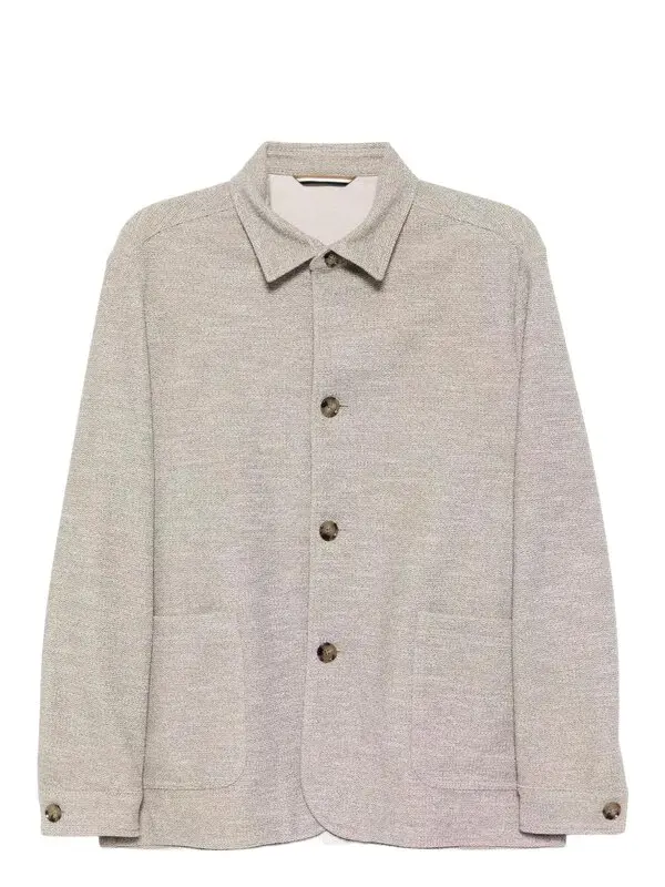BOSS Button-up Shirt Jacket - Neutrals