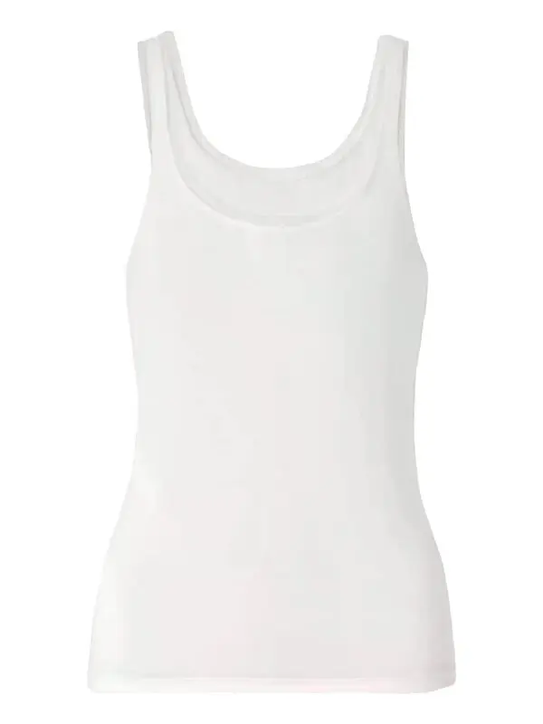 GENNY Scoop-neck Tank - White