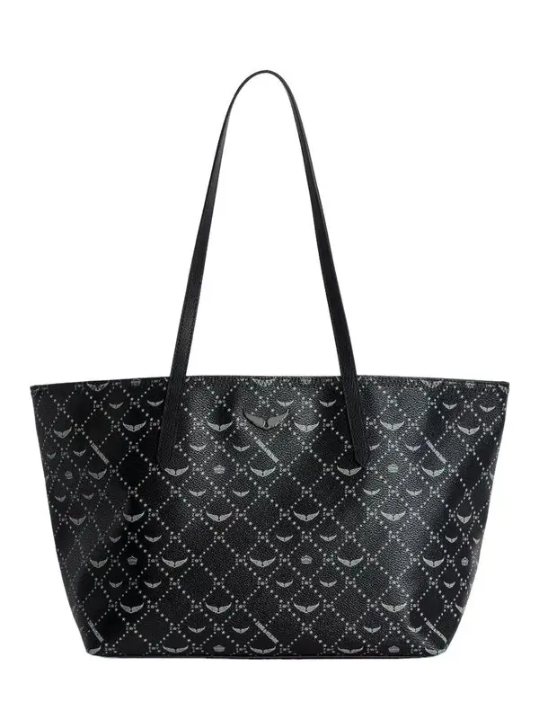 Zadig&Voltaire Monogram Shopper Bag - Black
