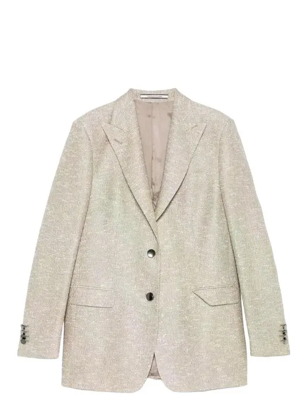 Tagliatore Sequin-embellished Blazer - Neutrals