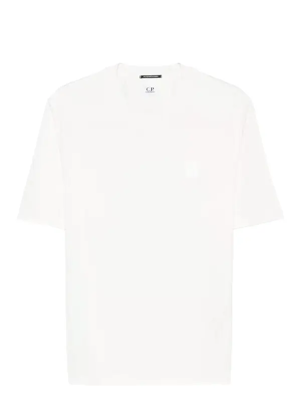 C.P. COMPANY Rubberised Logo-print T-shirt - White