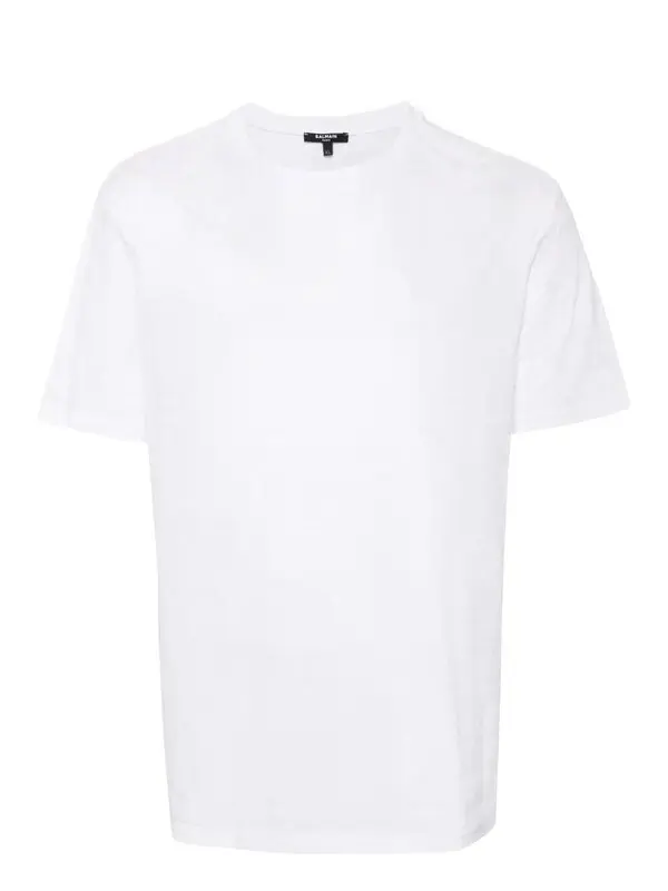 Balmain All-over Logo Print T-shirt - White
