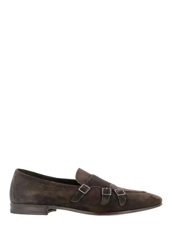 HENDERSON BARACCO Suede Monk Shoes - Brown